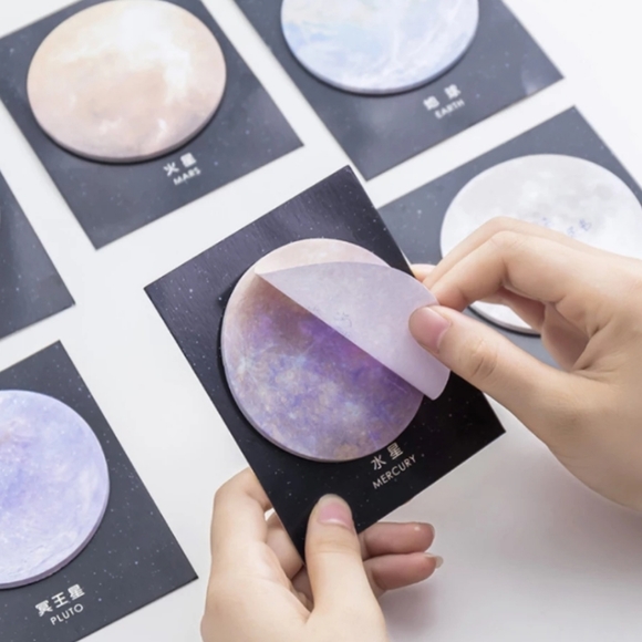 Office | 3 For 15 Rainbow Moon Sticky Notes | Poshmark